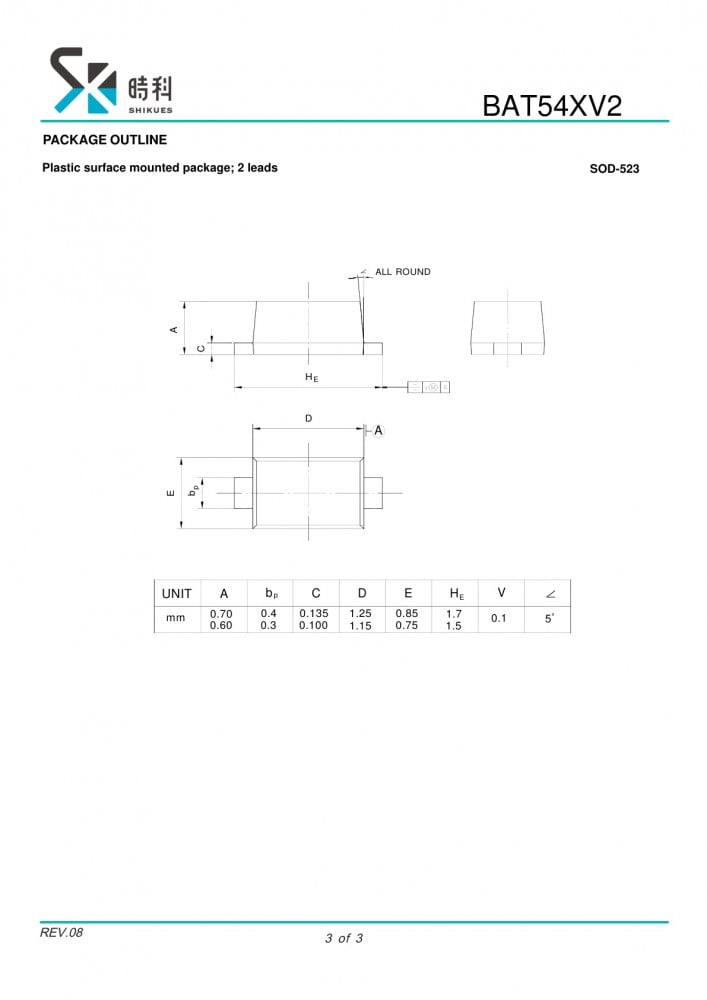 BAT54XV2 datasheet page 3