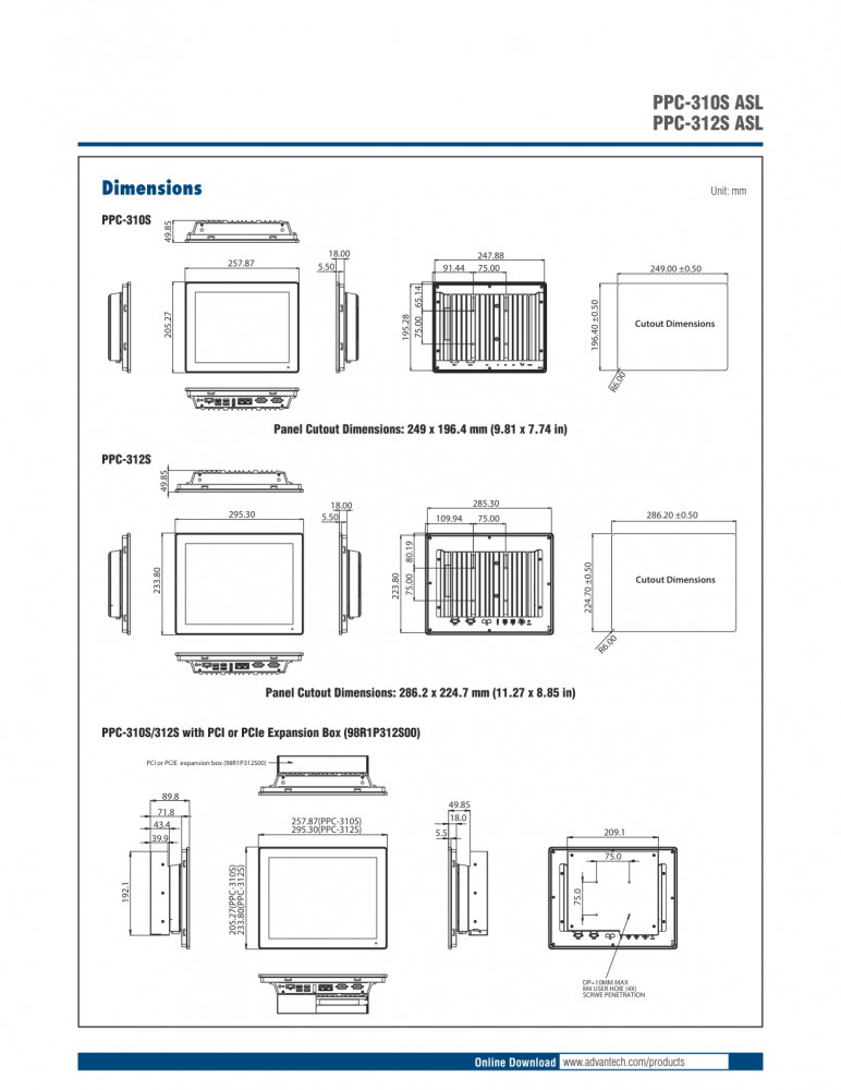 PPC-312S ASL product document page 2