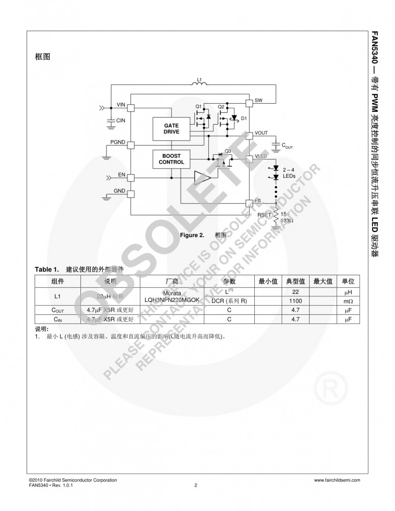 FAN5340 technical document page 3
