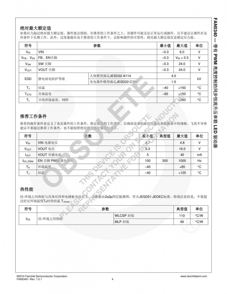 FAN5340 technical document page 5