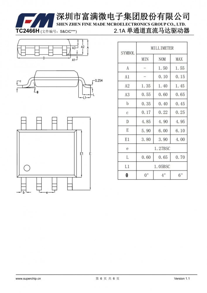 TC2466H datasheet page 6