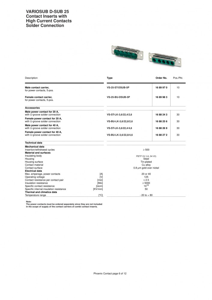 Phoenix Contact VARIOSUB document page 6