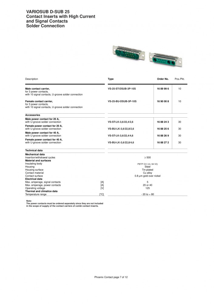 Phoenix Contact VARIOSUB document page 7