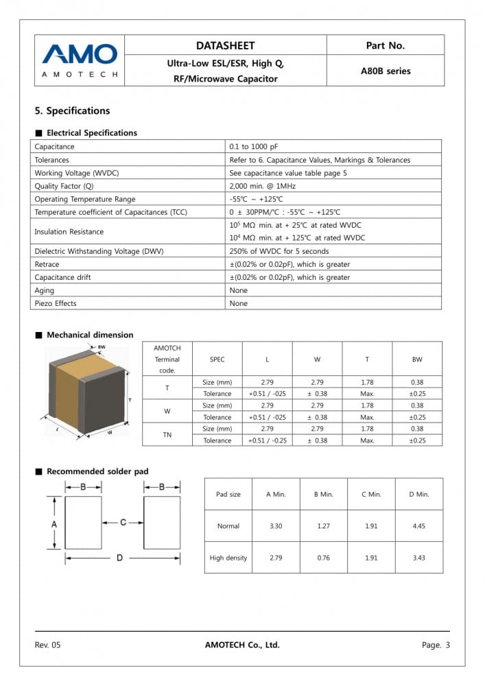 AMOTECH A80B datasheet page 3