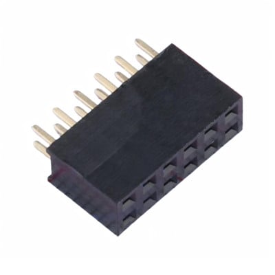 ZHOURI PM2.54-2*6-H5.7 Female Socket Header Receptacle