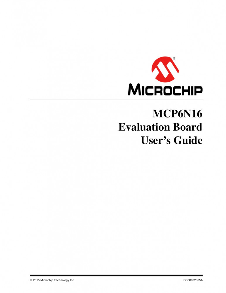 ADM00640 MCP6N16 Evaluation Board User's Guide page 1