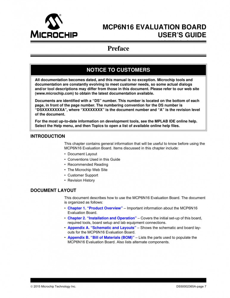 ADM00640 MCP6N16 Evaluation Board User's Guide page 7