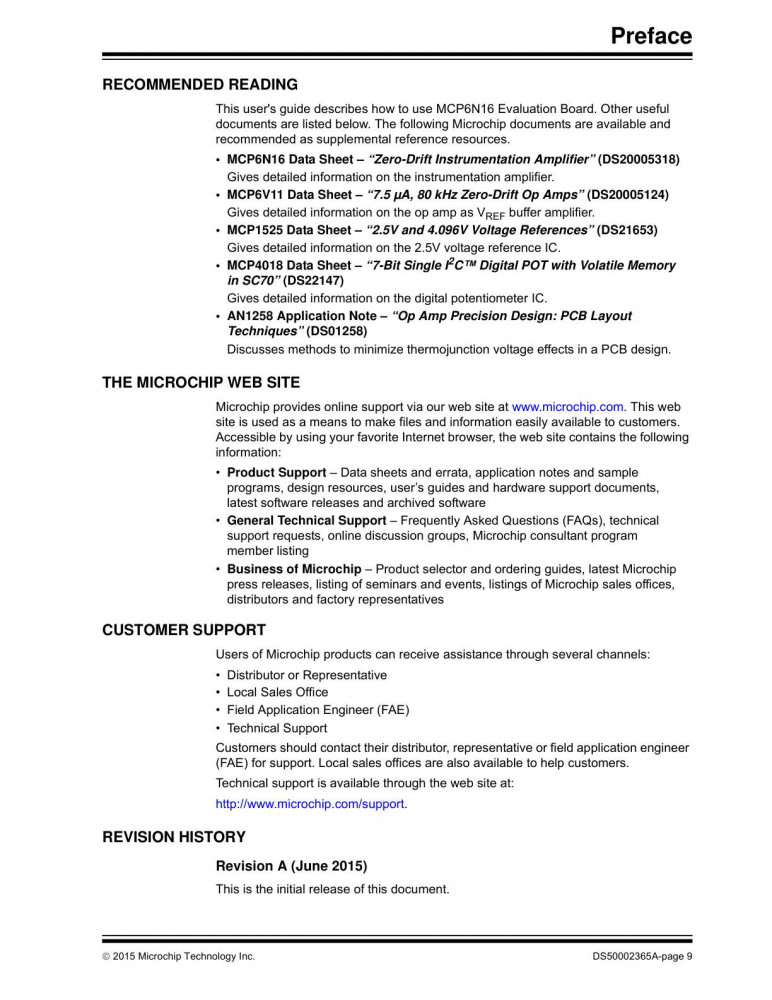 ADM00640 MCP6N16 Evaluation Board User's Guide page 9