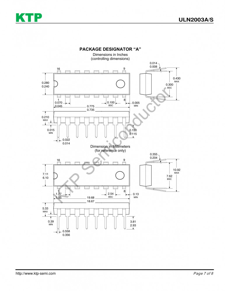 ULN2003S datasheet page 7
