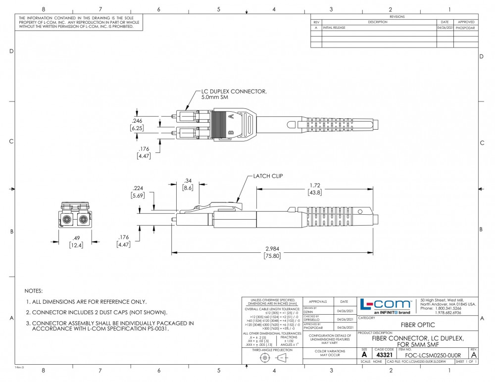 FOC-LCSM0250-0U0R technical document preview