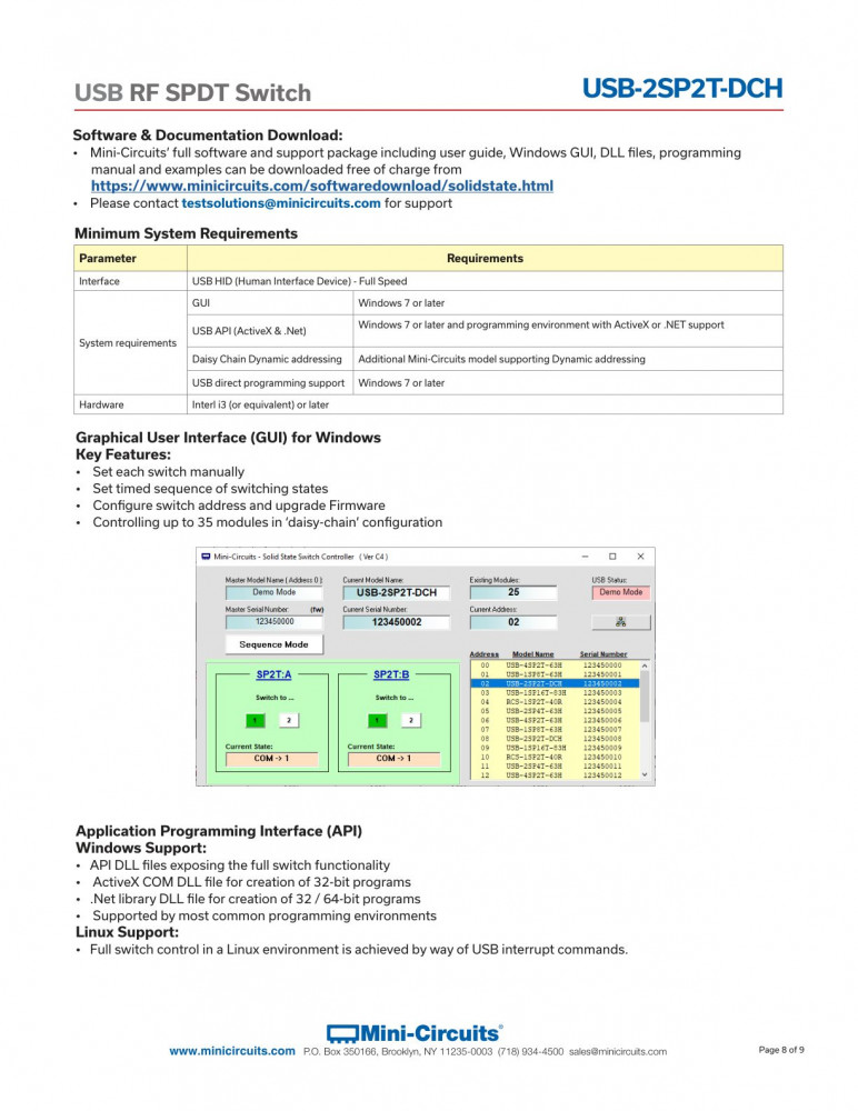 USB-2SP2T-DCH datasheet page 8