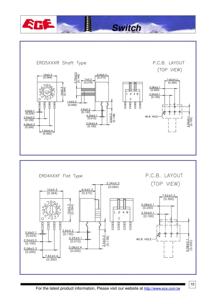 ECE ERD series datasheet page 10