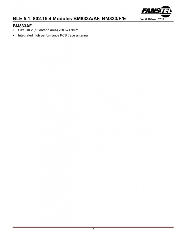 BM833 datasheet page 5