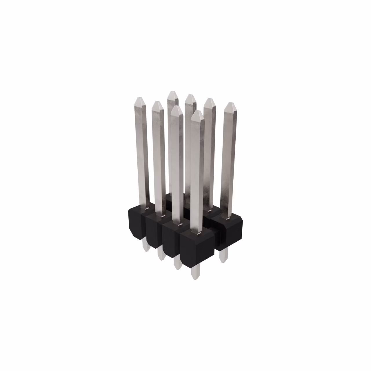 MX150 Dual Row Header, Vertical, 8 Circuits, 1.5µm Tin (Sn) Plating, 16.09mm Mating Pin Length, 3.05mm PC Tail Length for sale
