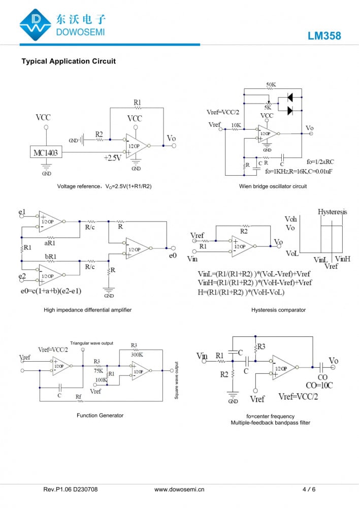 LM358 datasheet page 4