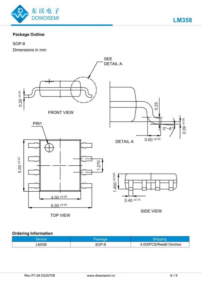 LM358 datasheet page 6
