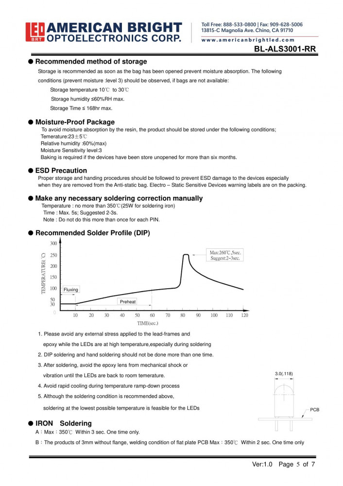 BL-ALS3001-RR specification page 6