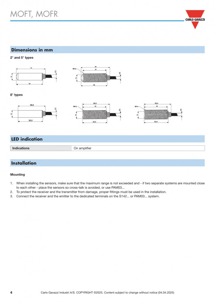 MOFR-M14-8 technical document page 4