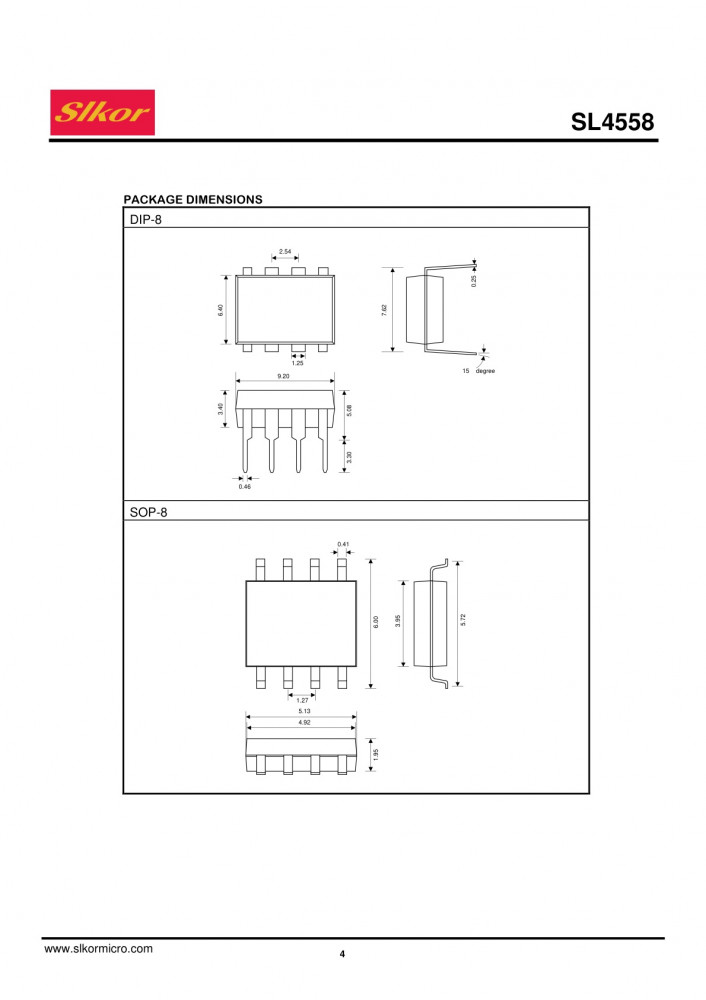 SL4558S datasheet page 4