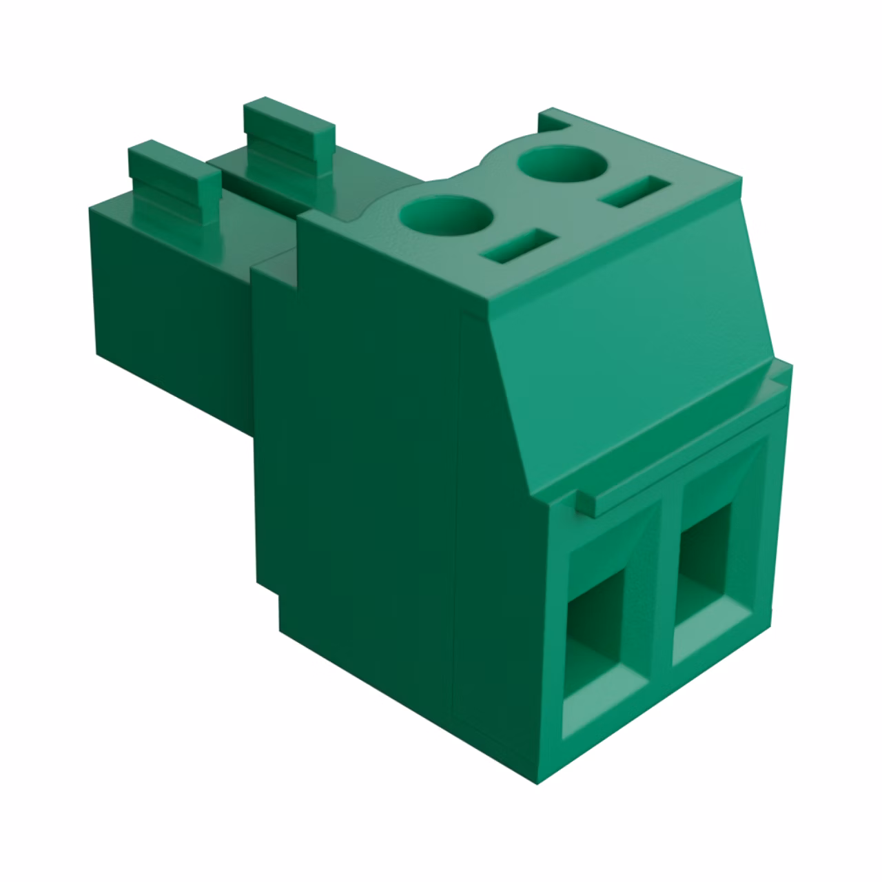 3.81mm Pitch Eurostyle Horizontal Plug, Green Housing, 2 Circuits for sale