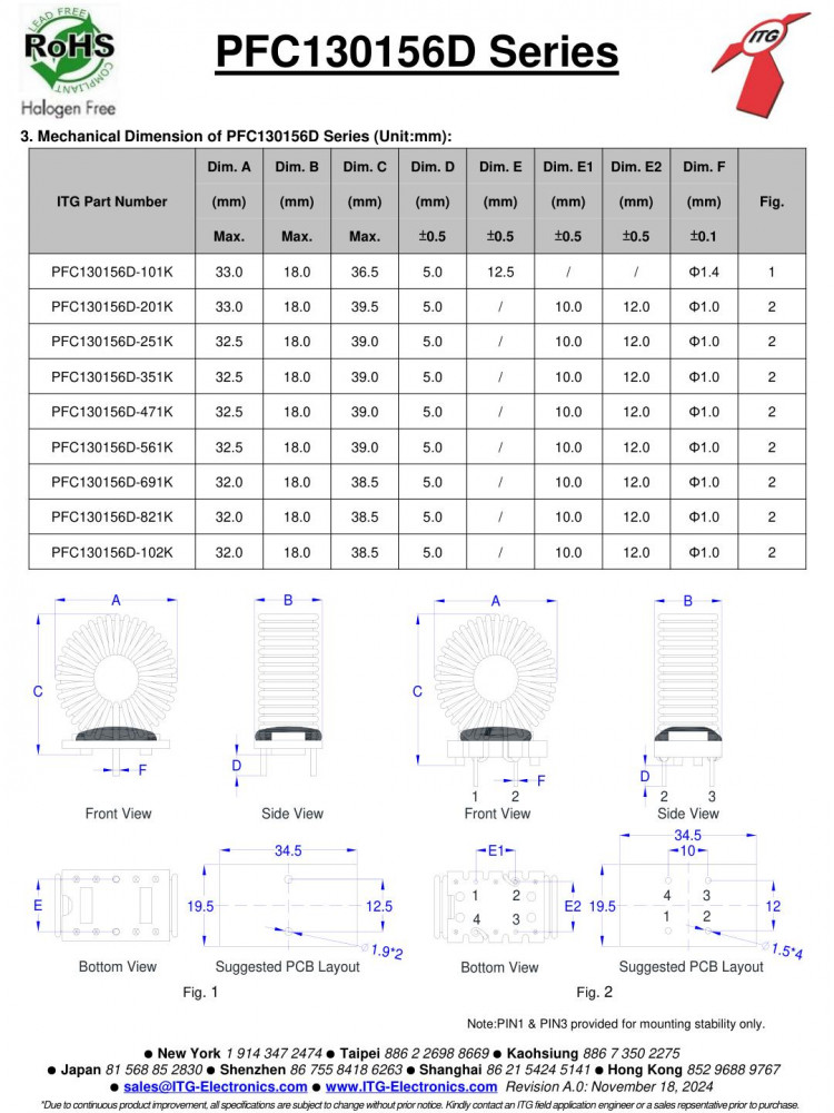 PFC130156D technical document page 2