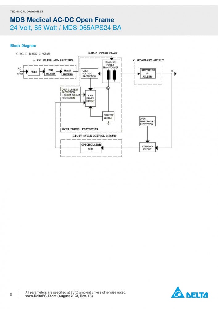 MDS-065APS24 BA datasheet page 6
