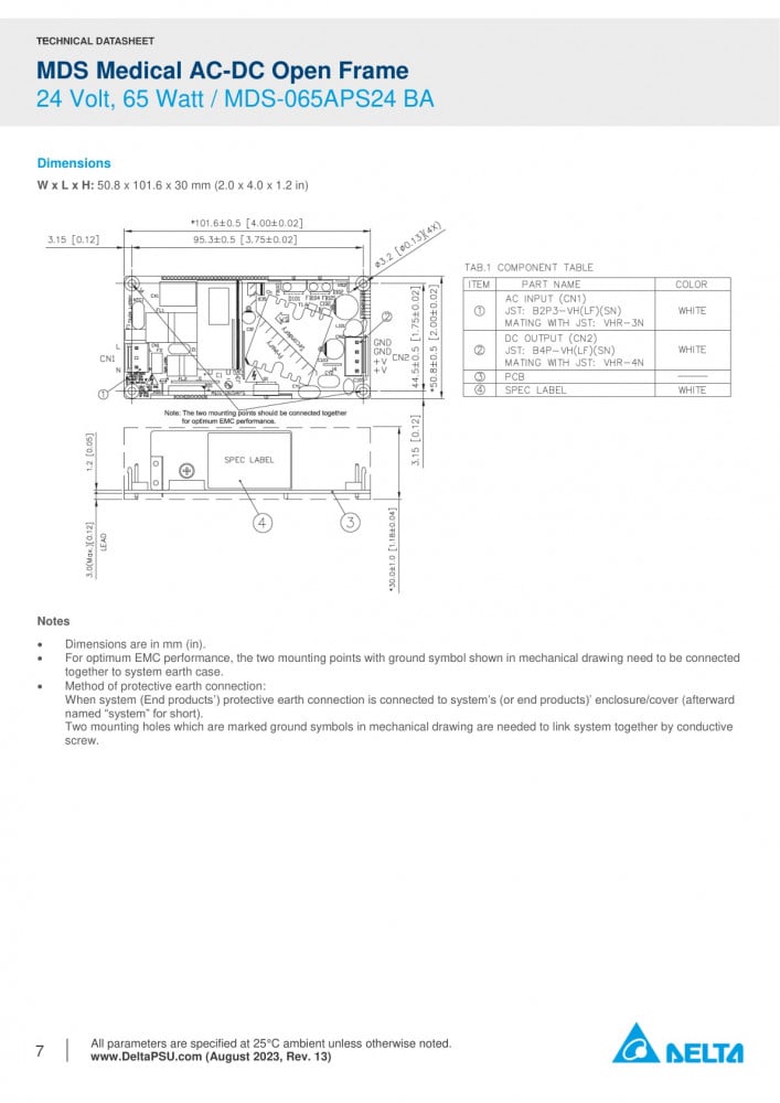 MDS-065APS24 BA datasheet page 7