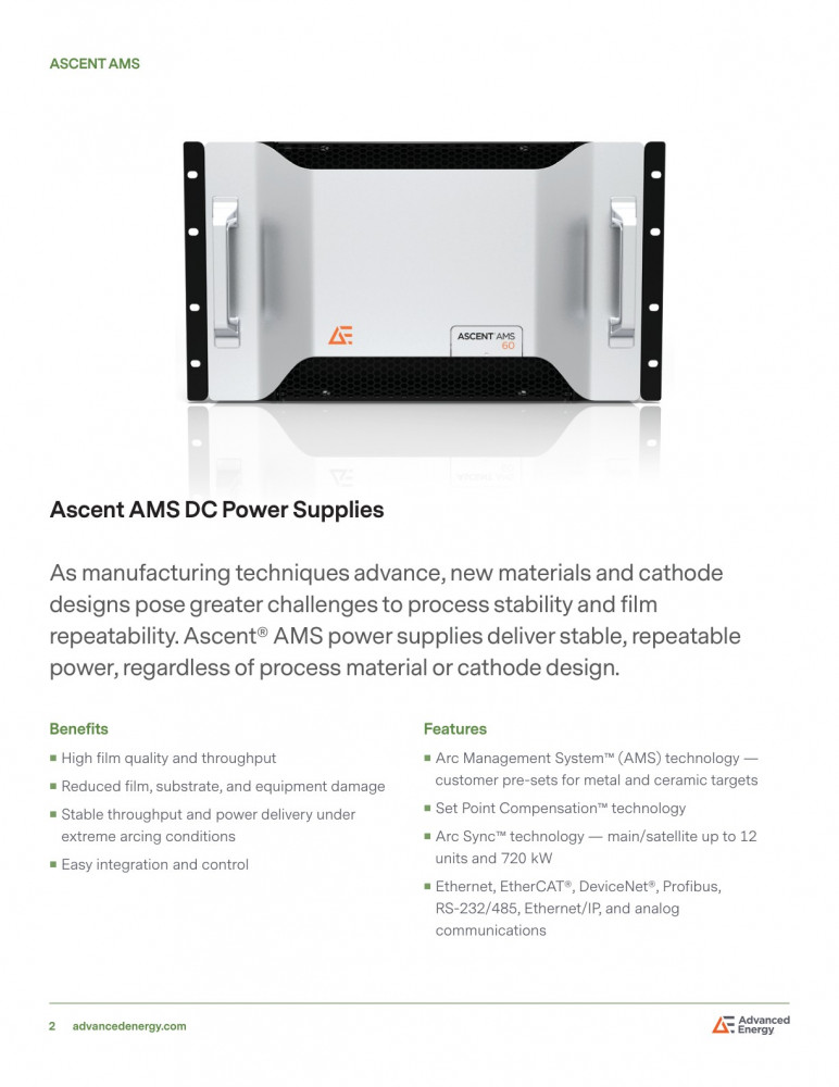 Ascent AMS product documentation page 2