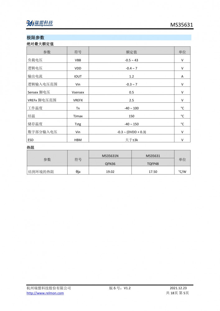 MS35631N datasheet page 5