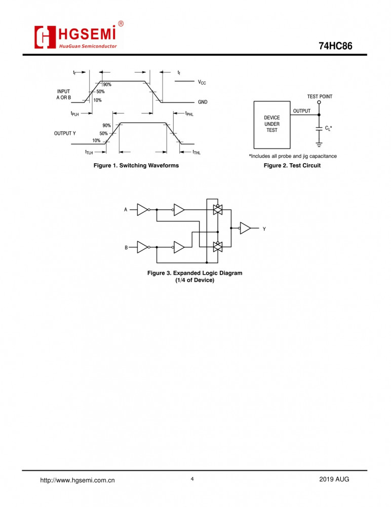 74HC86M/TR datasheet page 4