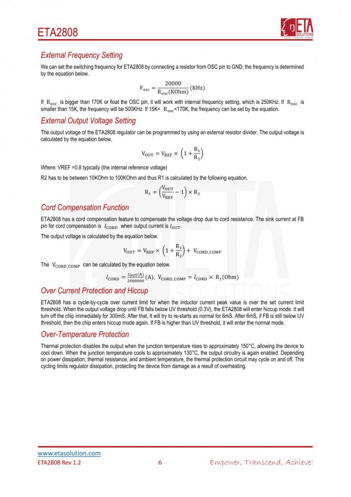 ETA2808E8A datasheet page 6
