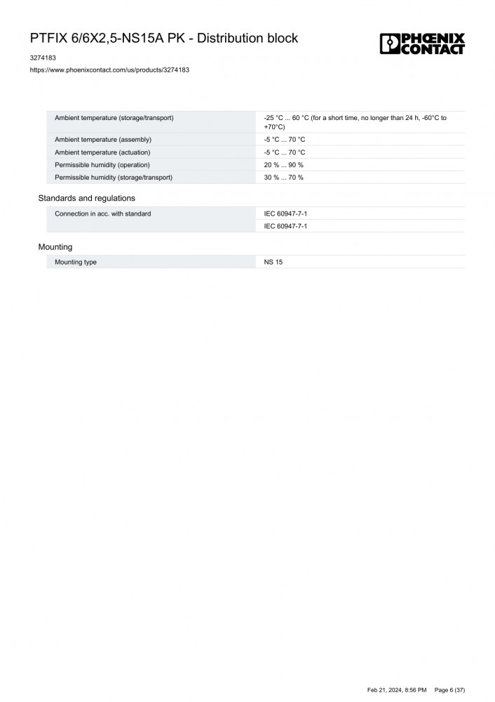Phoenix Contact 3274183 datasheet page 6