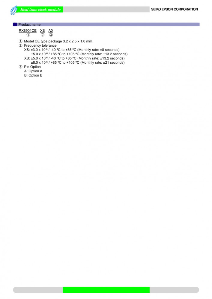 RX8901CE technical document page 2