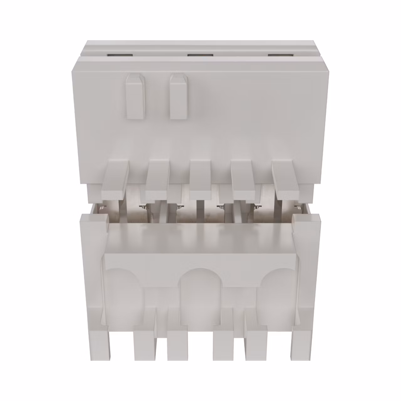 Appli-Mate RAST Power IDT Housing, 5.00mm Pitch, Direct/Indirect, Female, 3 Circuits, Code Keys A, D, E, and F Removed, Open End Walls for sale