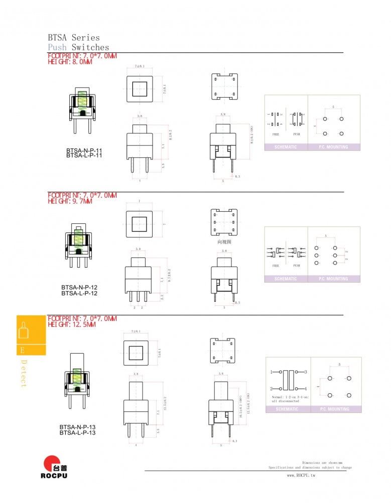 ROCPU BTSA Series datasheet page 5