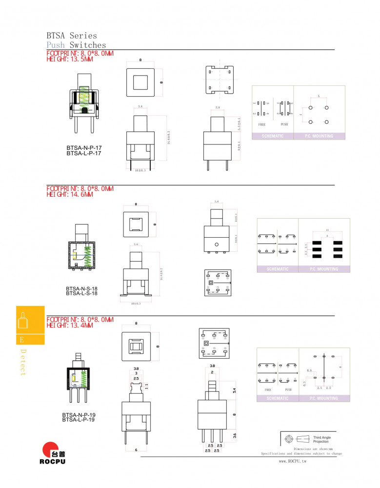ROCPU BTSA Series datasheet page 7