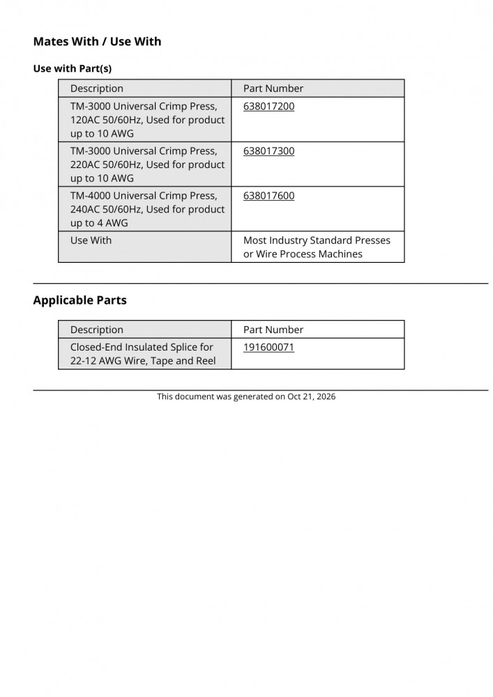 Technical document image 3 for MOLEX 638853500