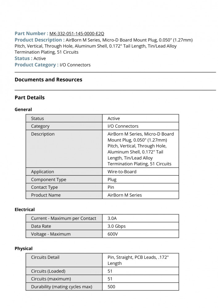 MK-332-051-145-0000-E2Q technical document page 1