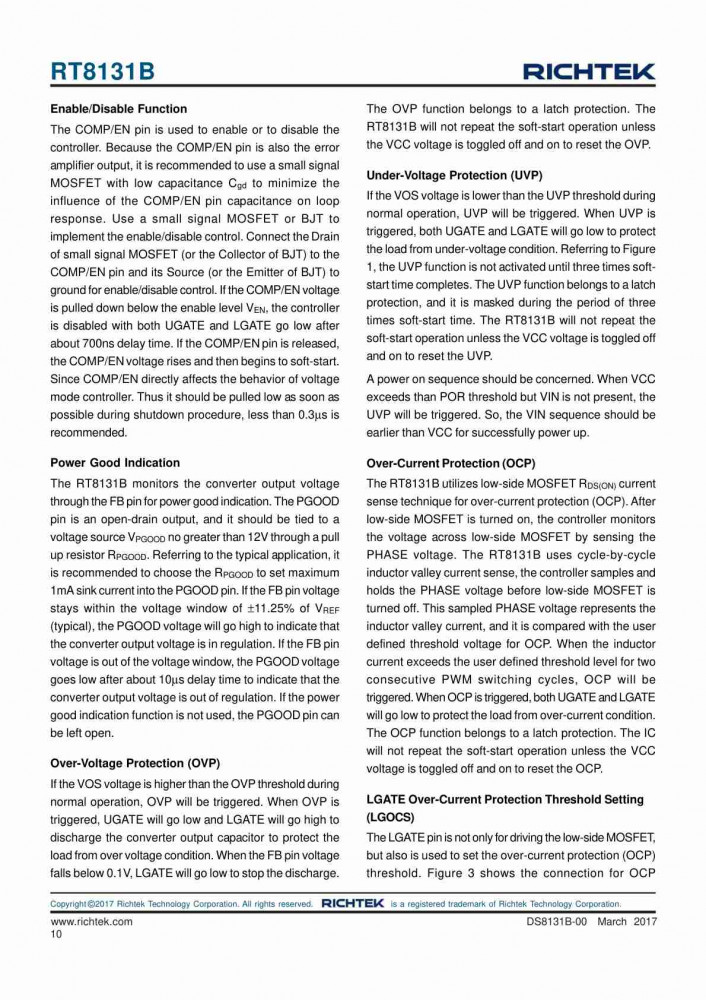 RT8131B datasheet page 10