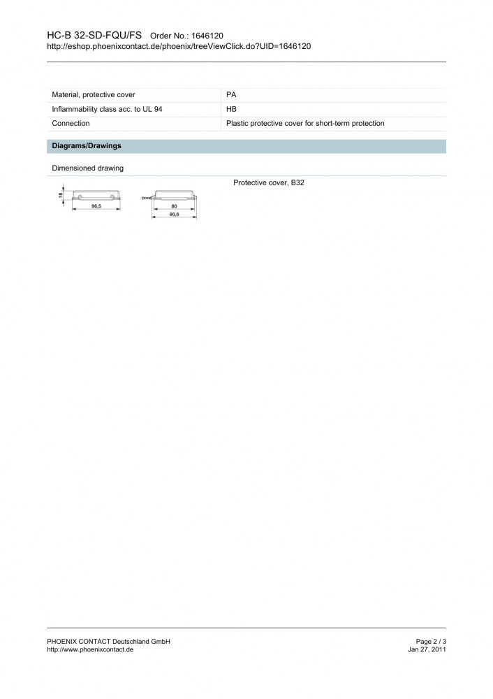 Phoenix Contact 1646120 technical data