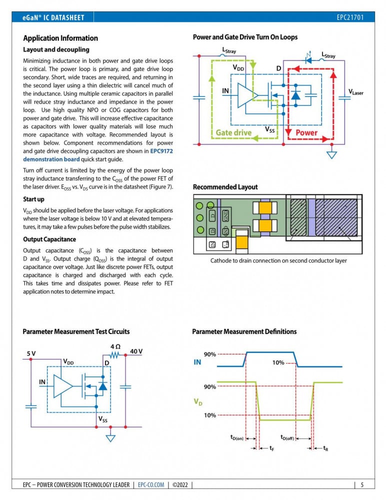 EPC21701 technical document page 5
