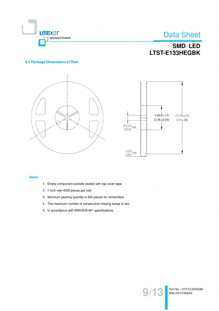 LTST-E133HEGBK datasheet page 10