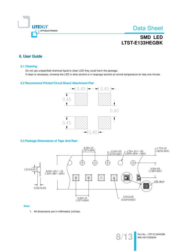 LTST-E133HEGBK datasheet page 9