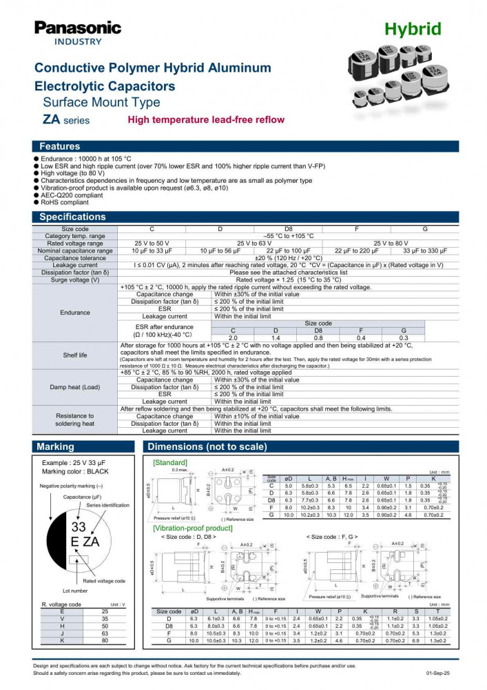 ZA series document page 1