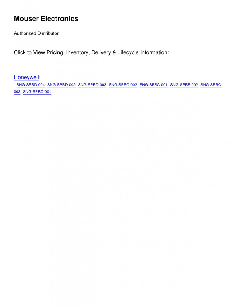 Honeywell SNG-S Series installation instructions page 6