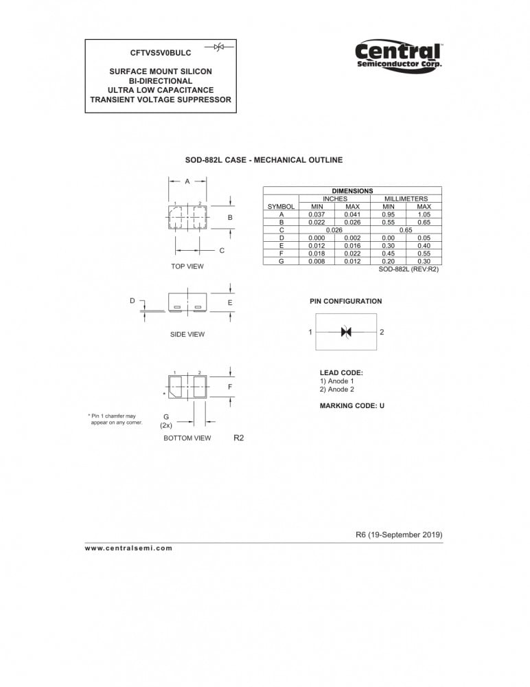 CFTVS5V0BULC datasheet page 2