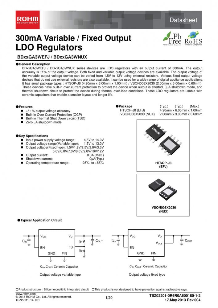 BD50GA3WEFJ-E2 datasheet page 1