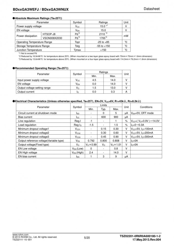 BD50GA3WEFJ-E2 datasheet page 5