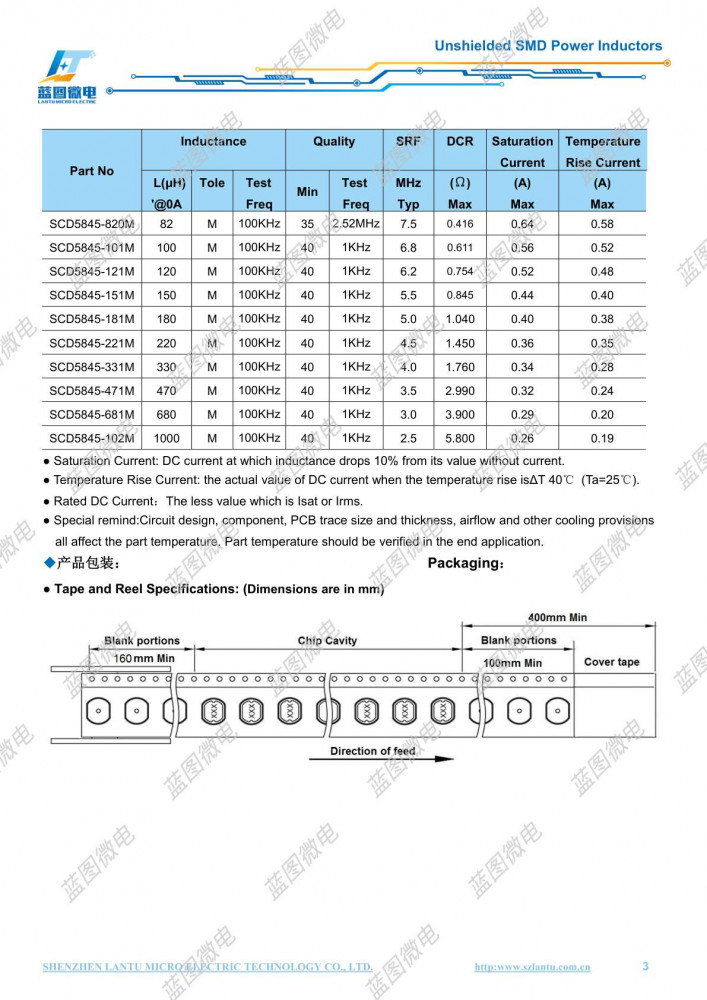 SCD5845-101MT datasheet page 3