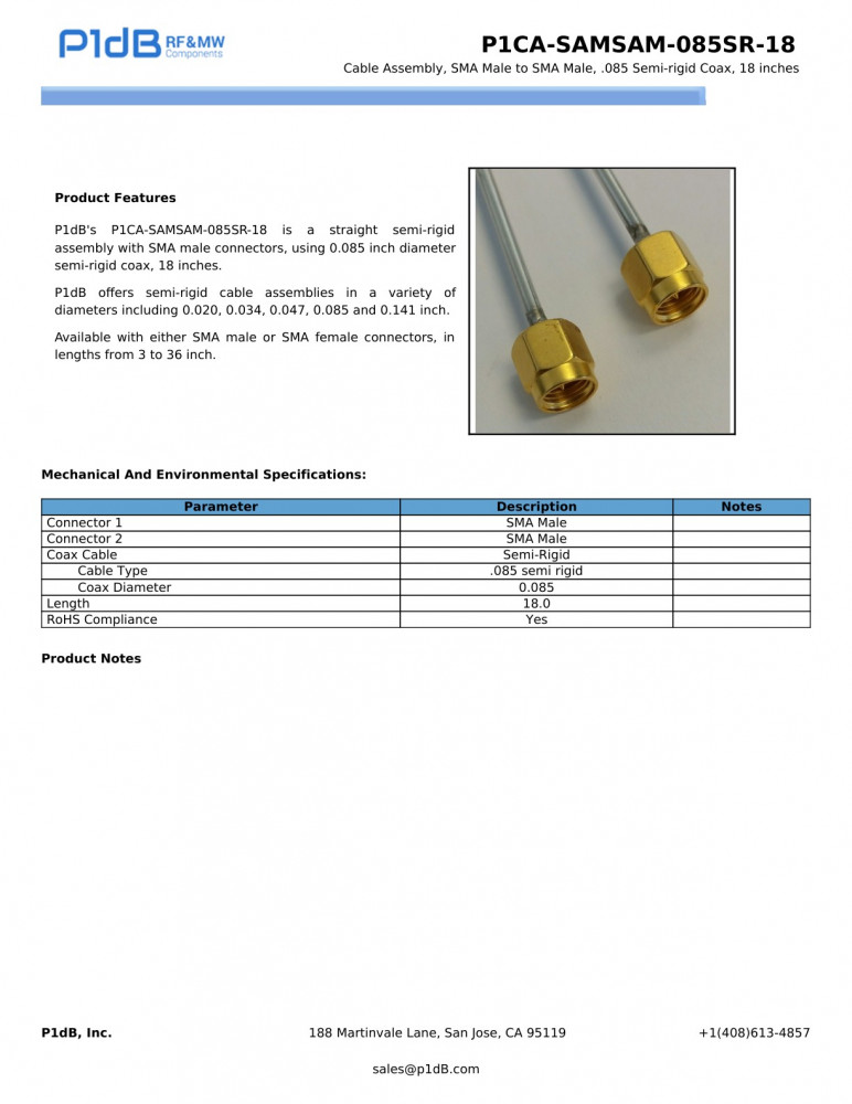 P1CA-SAMSAM-085SR-18 product document image